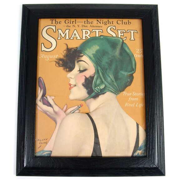 Smart Set | Art | Framed 92s Smart Set Magazine Cover Art Deco Flapper ...